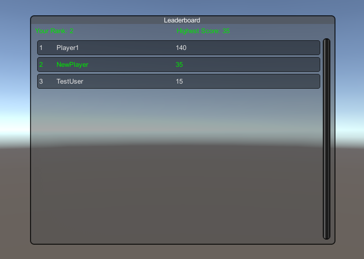 Unity Çevrimiçi Skor Tablosu Eğitimi | Sharp Coder Blog Unity Çevrimiçi Skor Tablosu Eğitimi | Sharp Coder Blog
