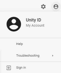 Unity Hub'da Oturum Açın